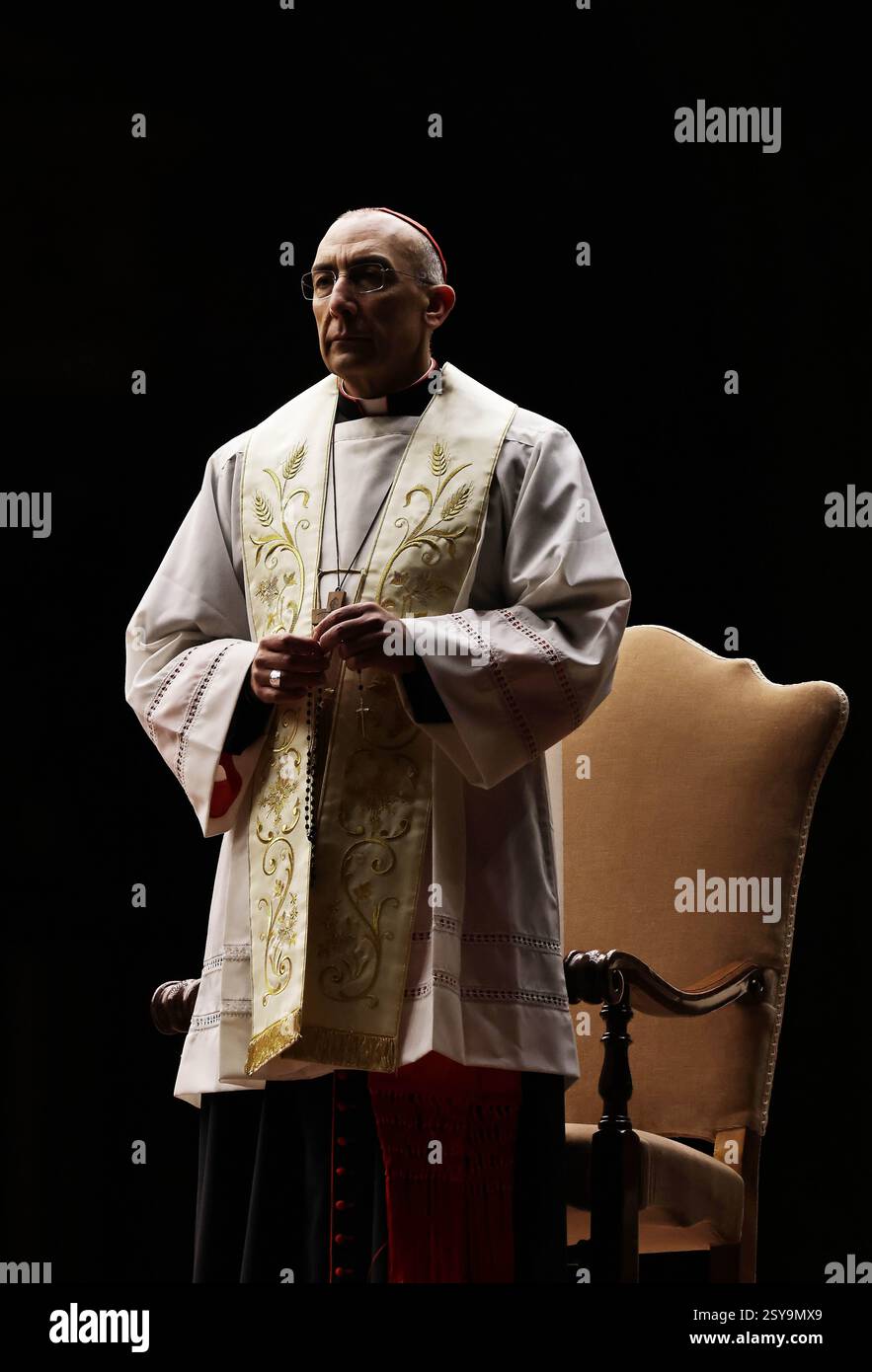 February 27, 2025 - Vatican City. Cardinal BALDASSARE REINA leads the ...