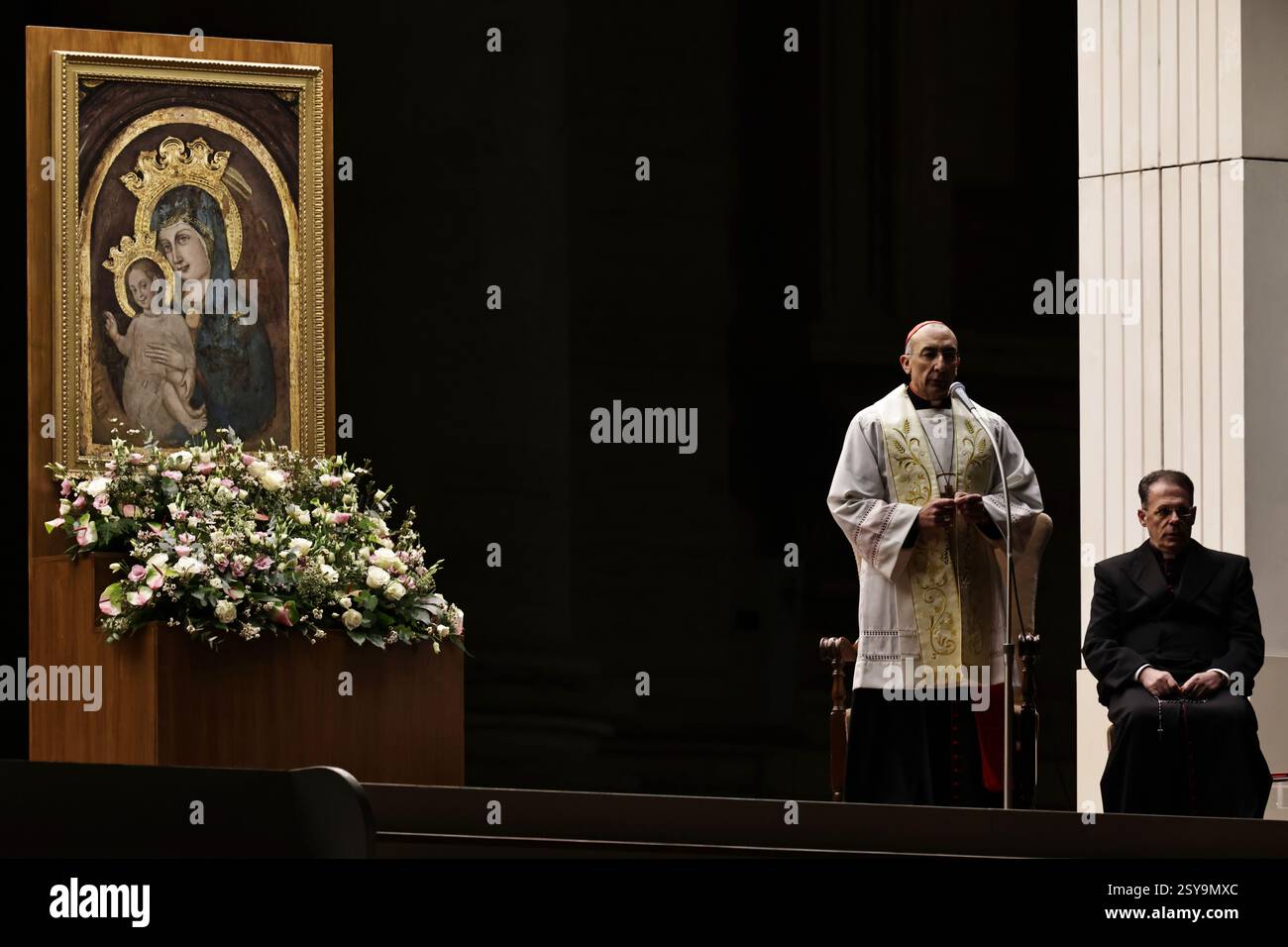 Vatican City. 27th Feb, 2025. Cardinal BALDASSARE REINA leads the Holy ...