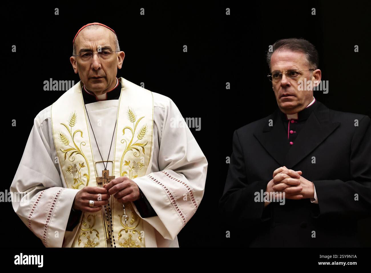 February 27, 2025 - Vatican City. Cardinal BALDASSARE REINA leads the ...