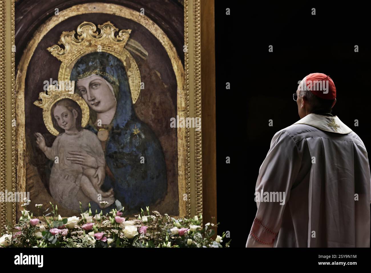 February 27, 2025 - Vatican City. Cardinal BALDASSARE REINA leads the ...