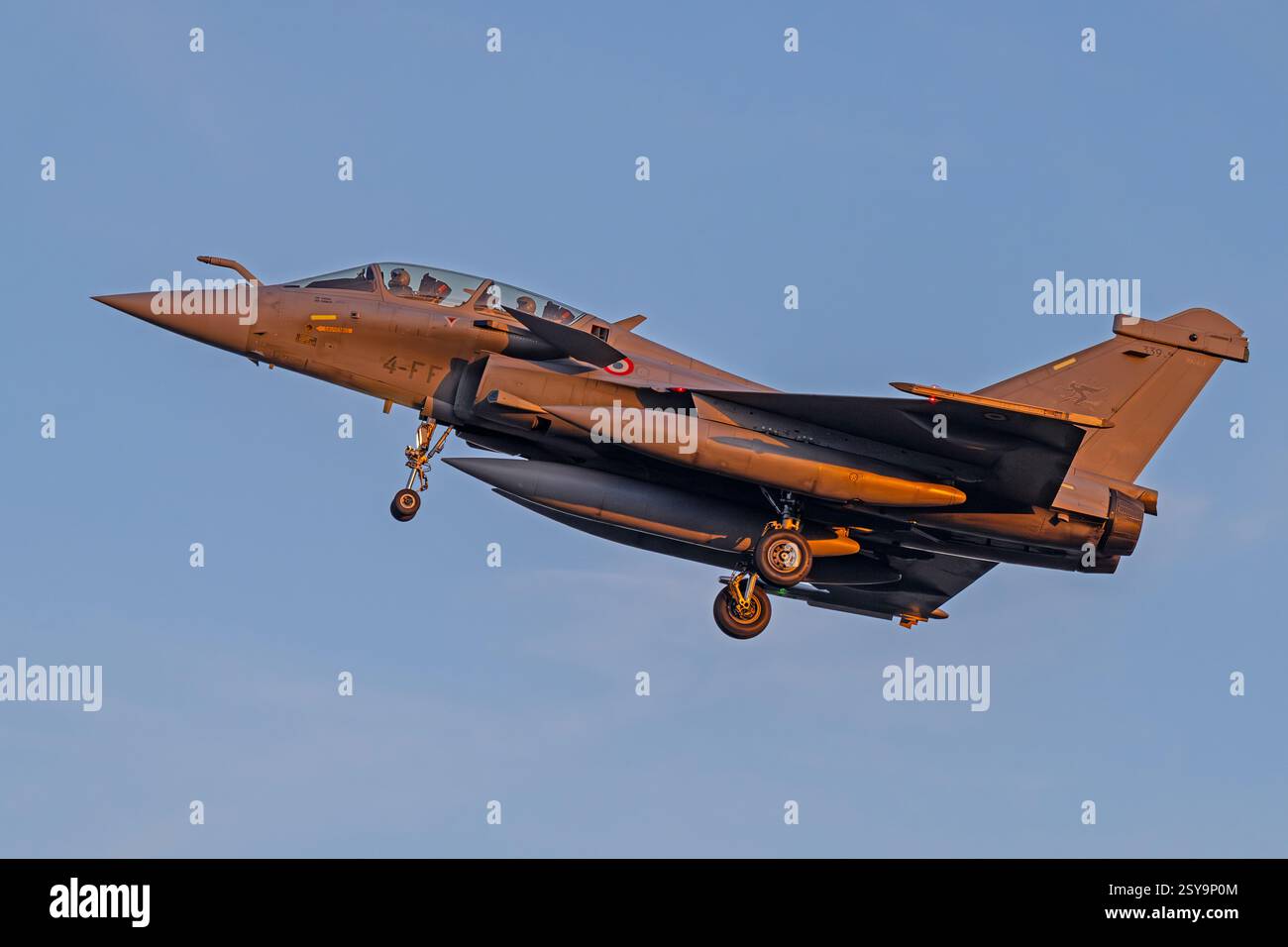 Armée de l'Air et de l'Espace Rafale Landing at RAF Waddington during ...