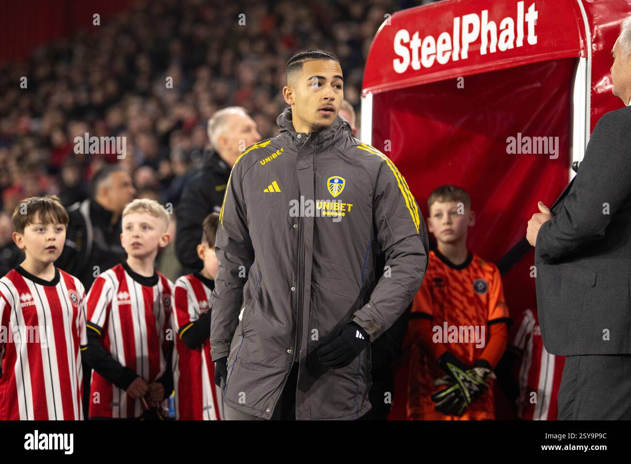 Mateo Joseph (Leeds United) before the Sky Bet Championship match ...