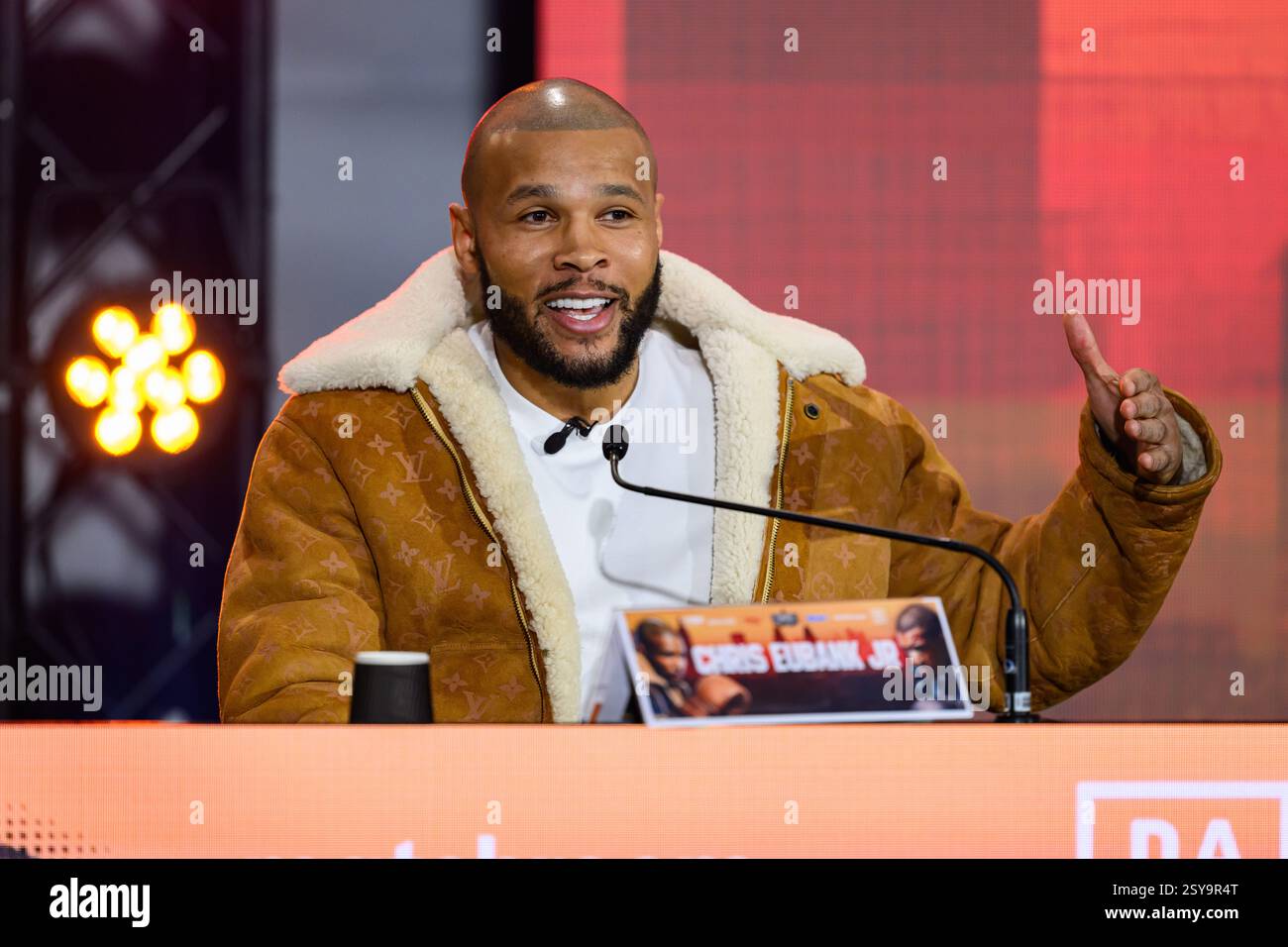 LONDON, UNITED KINGDOM. 27 Feb, 25. Chris Eubank Jr during Chris Eubank Jr vs Conor Benn Press ...