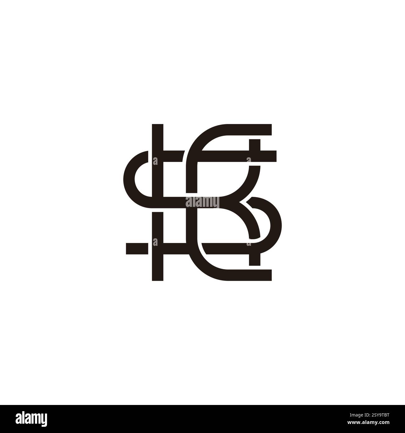letters skc simple curves overlapping simple logo vector Stock Vector Image & Art - Alamy