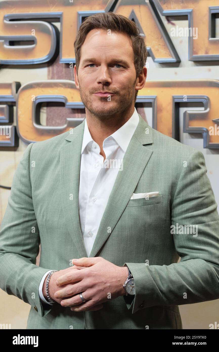 Chris Pratt attend "The Electric State" premiere at Callao Cinema on ...