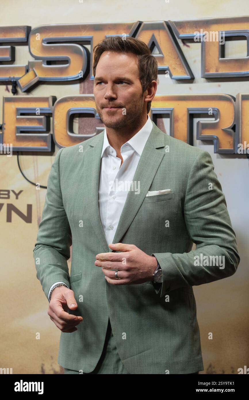 Chris Pratt attend "The Electric State" premiere at Callao Cinema on ...
