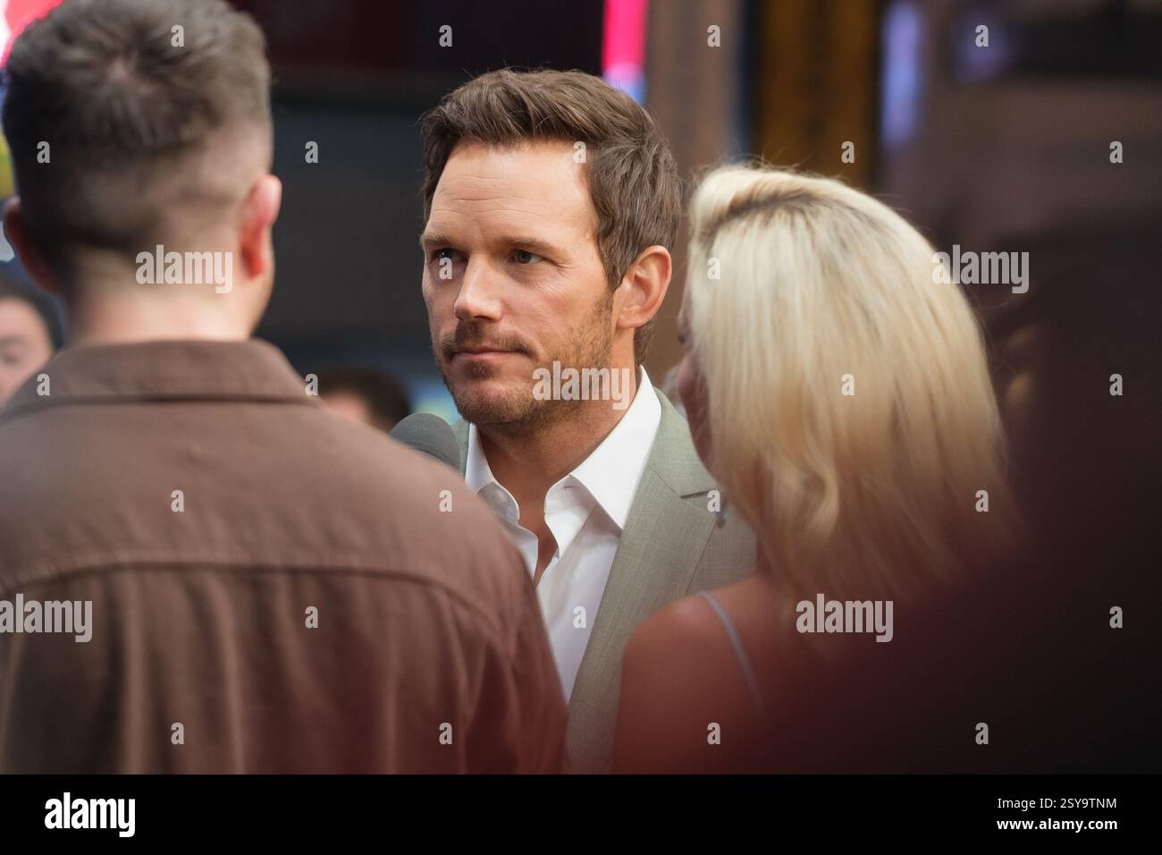 Chris Pratt attend "The Electric State" premiere at Callao Cinema on ...