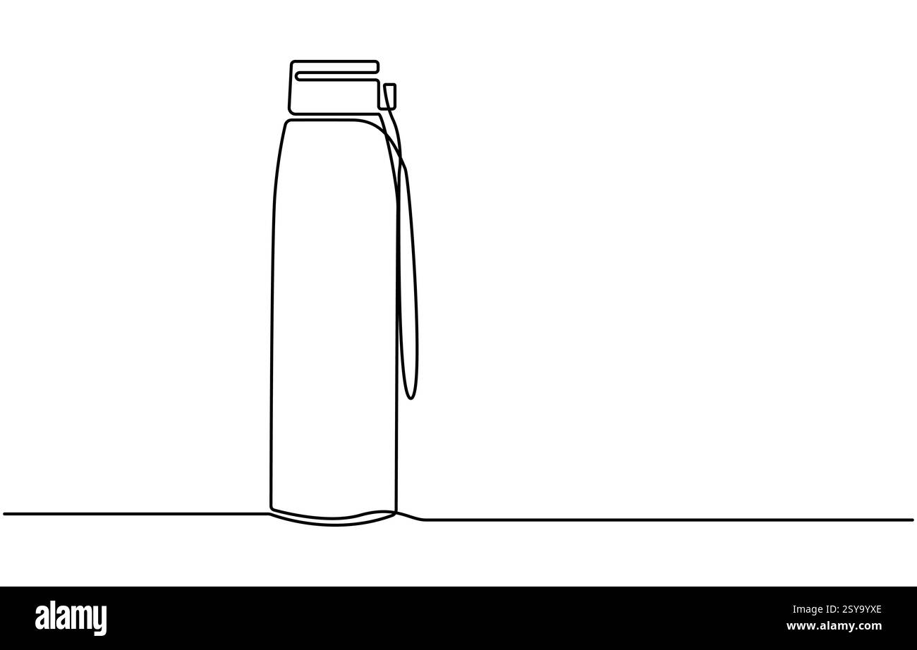 Line drawing plastic bottle Stock Vector Images - Alamy