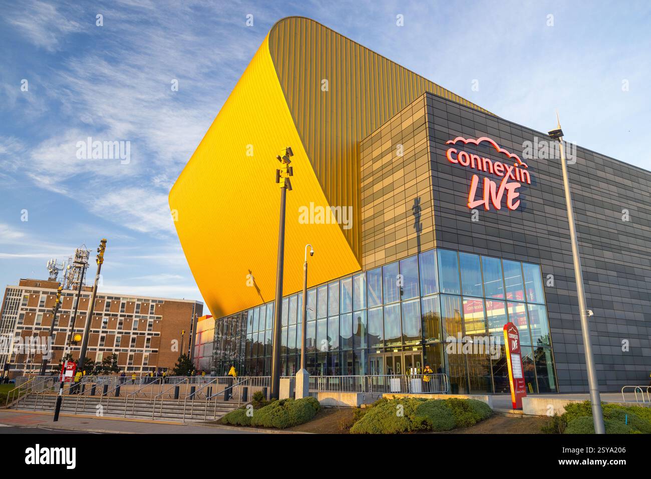 Hull, UK. 27 FEB, 2025. Outside shot of the Connexin live venue as ...