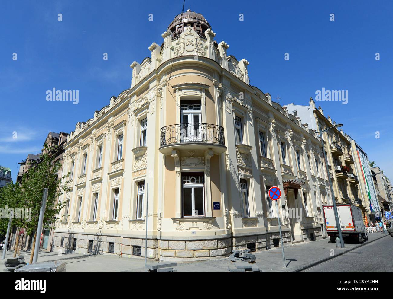 Beautiful buildings in Belgrade, Serbia Stock Photo - Alamy