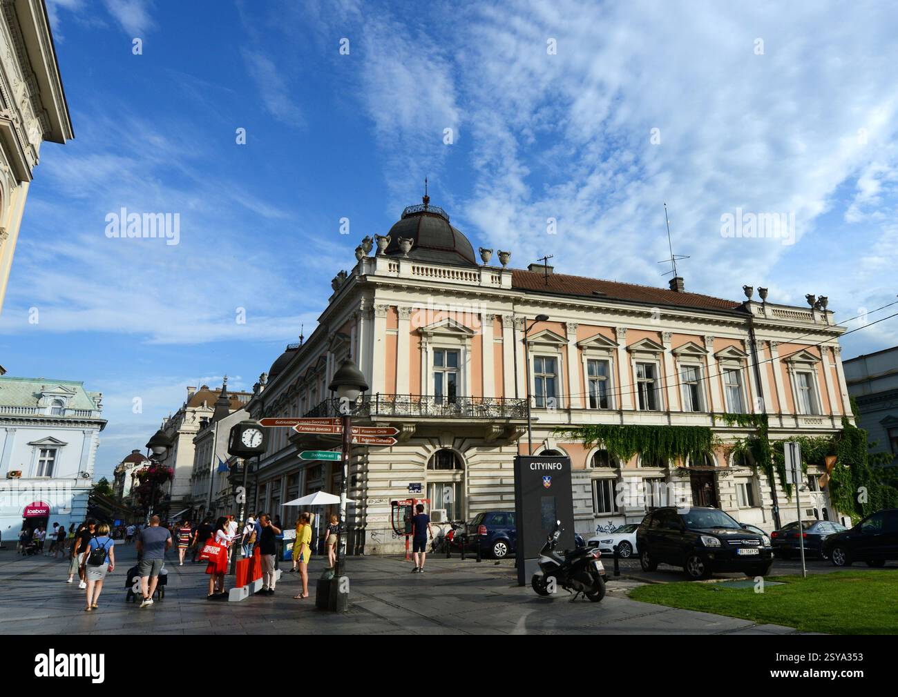 The vibrant Kneza Mihaila pedestrian street in central Belgrade, Serbia ...