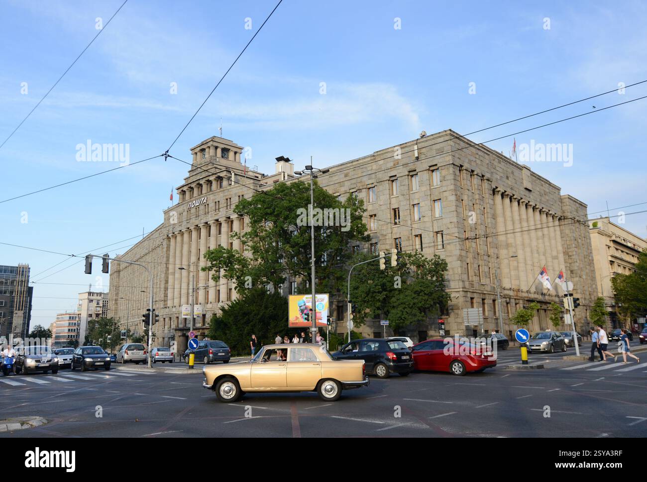 The Central Post Office of Serbia in Belgrade, Serbia Stock Photo - Alamy