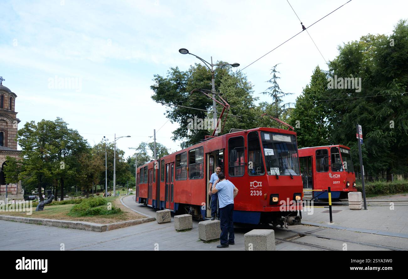 Old trams in Belgrade, Serbia Stock Photo - Alamy
