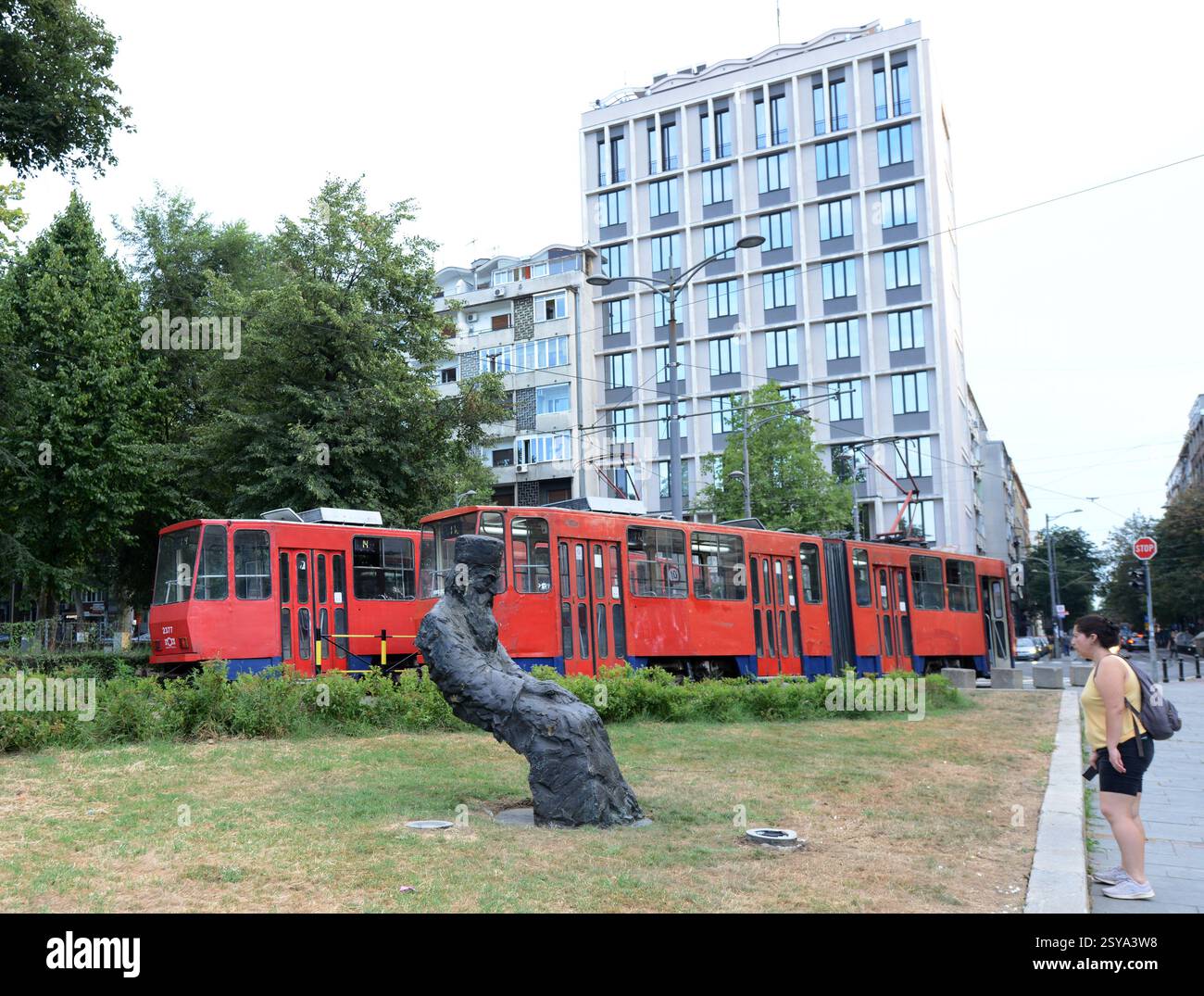 Statue of Patriarch Pavle, the 44th Patriarch of the Serbian Orthodox ...