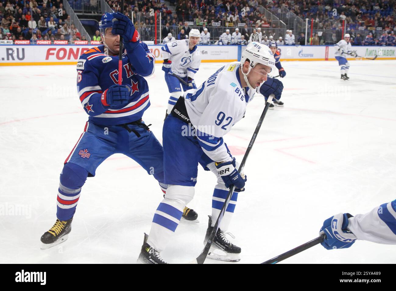 Saint Petersburg, Russia. 27th Feb, 2025. Igor Ozhiganov (92) of Dynamo ...