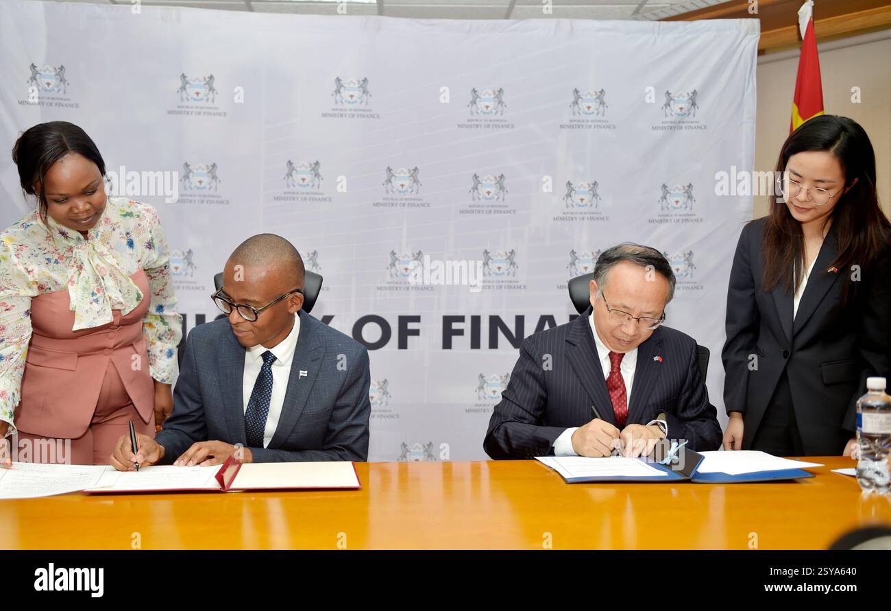 Gaborone, Botswana. 27th Feb, 2025. Chinese Ambassador to Botswana Fan ...
