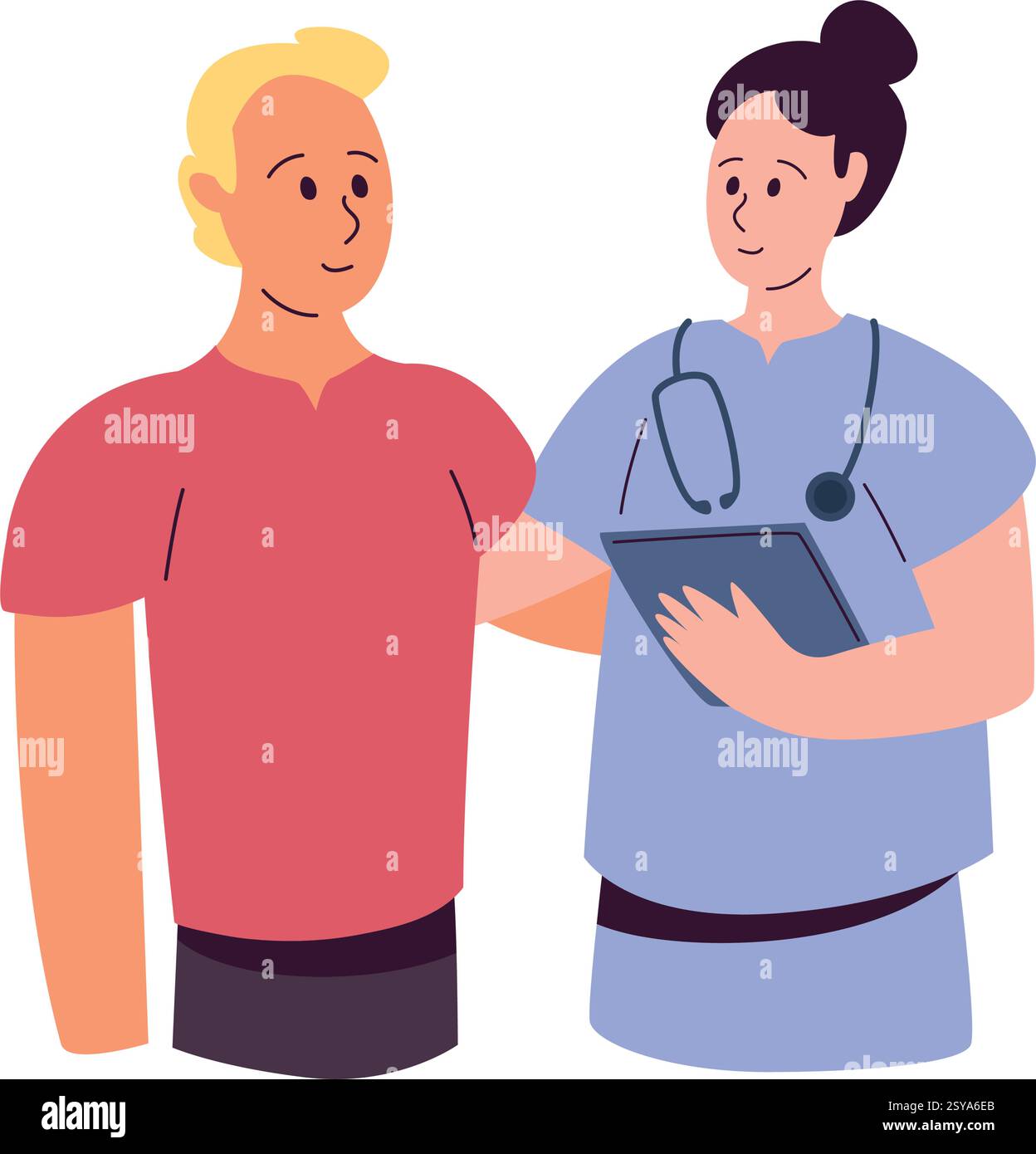 Patient consultation healthcare provider Stock Vector Images - Alamy