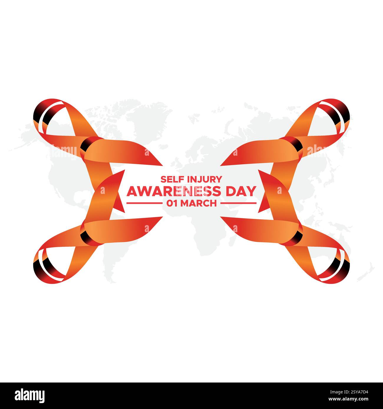 vector graphic of Self-Injury Awareness Day good for national Self ...