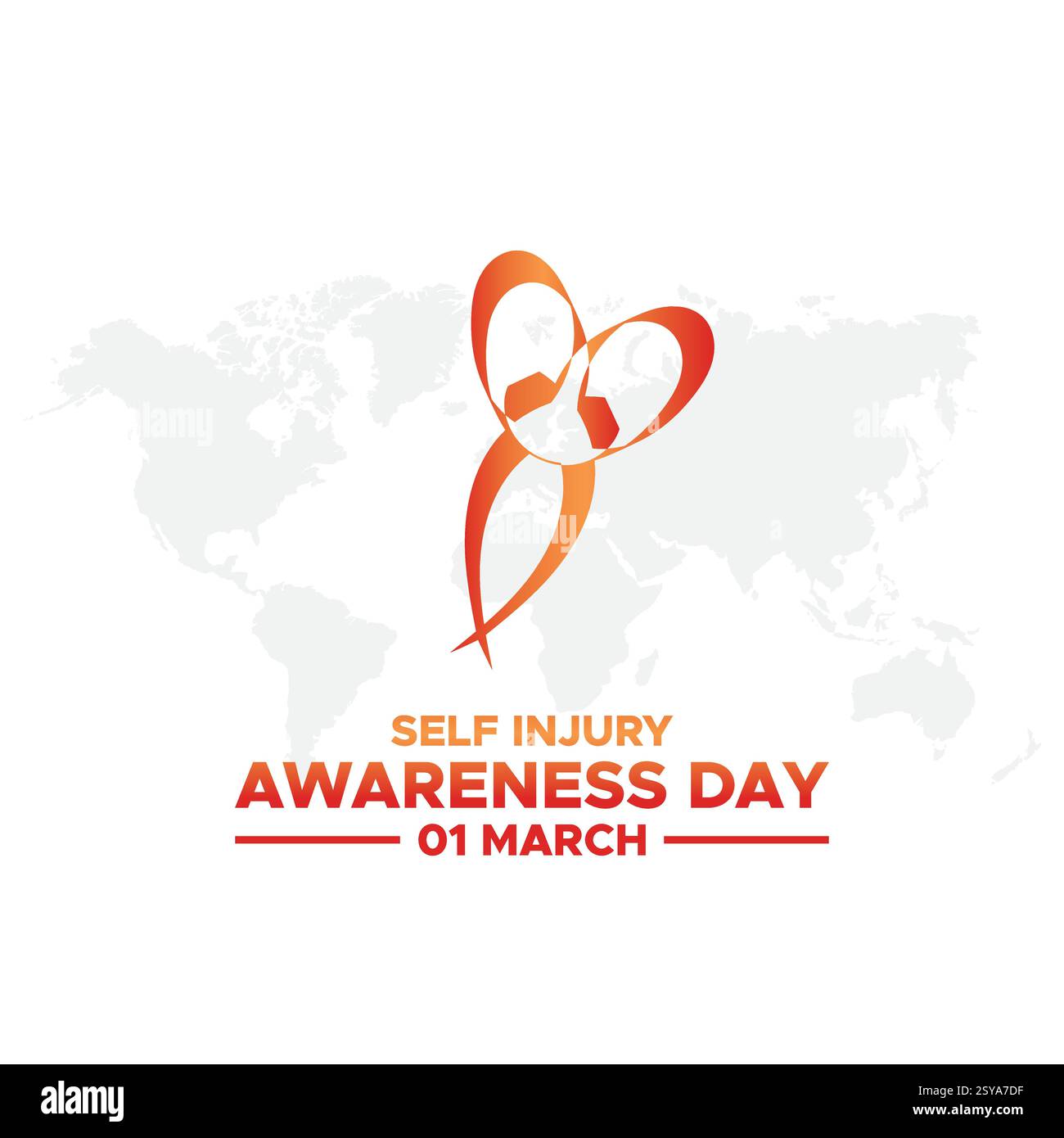 vector graphic of Self-Injury Awareness Day good for national Self ...