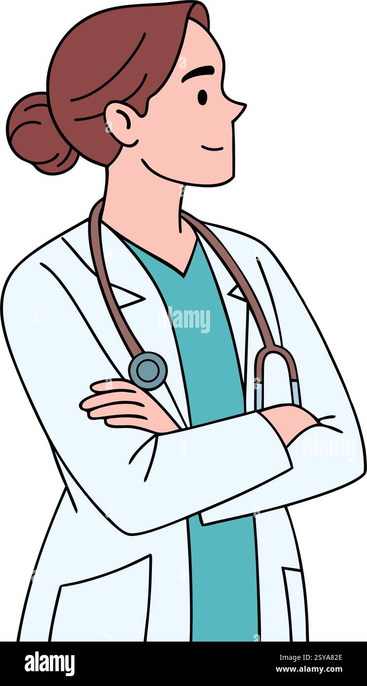 Doctor reflecting Stock Vector Images - Alamy