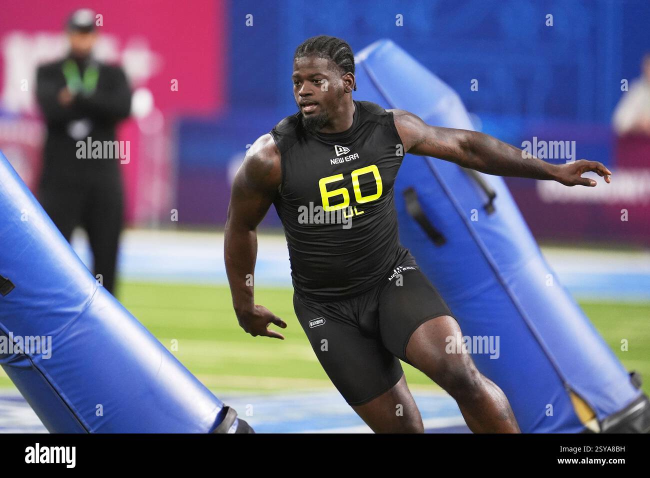 Virginia Tech defensive lineman Antwaun Powell-Ryland runs a drill at ...