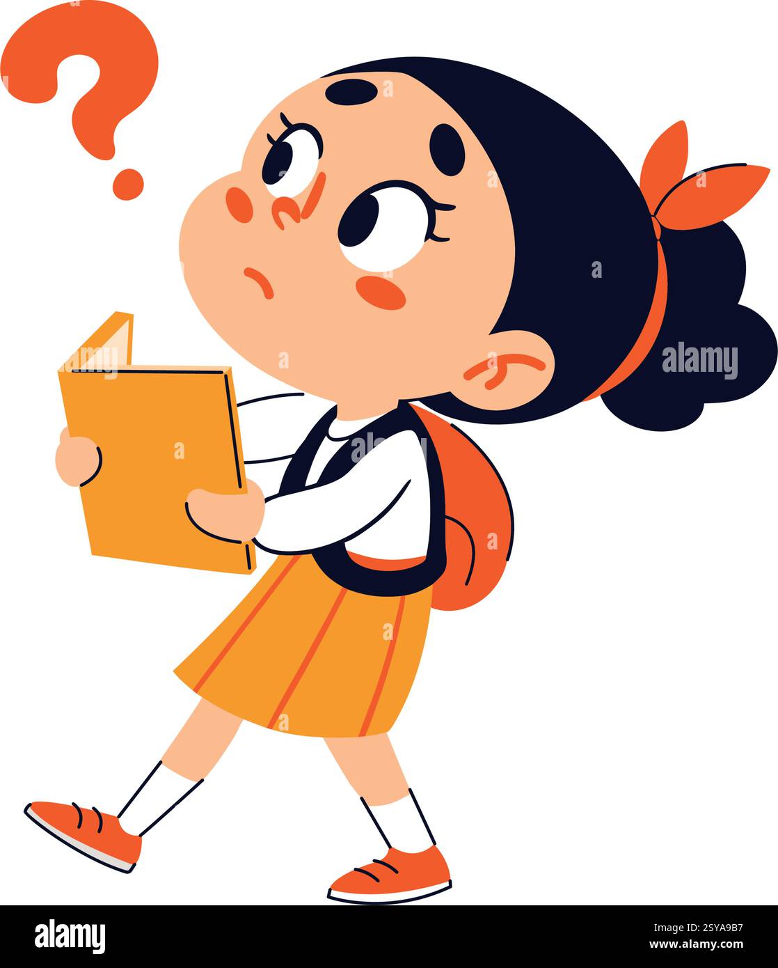 Confused student book Stock Vector Images - Alamy