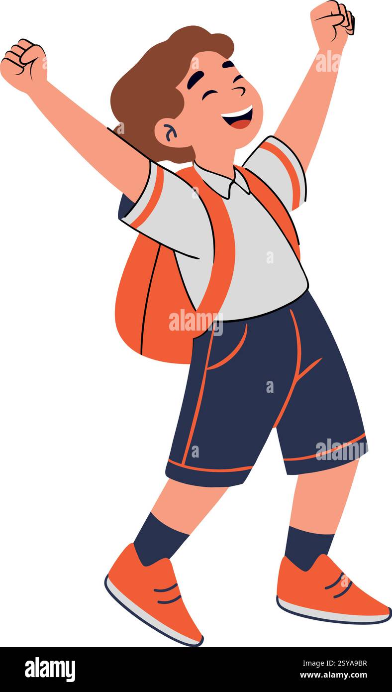 Student Athlete Celebrating Victory Sports School Competition Stock ...