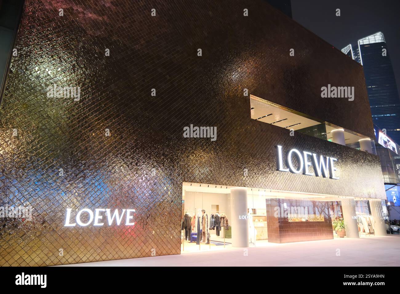 Shanghai,China-Feb.23rd 2025: large Loewe flagship store Stock Photo ...