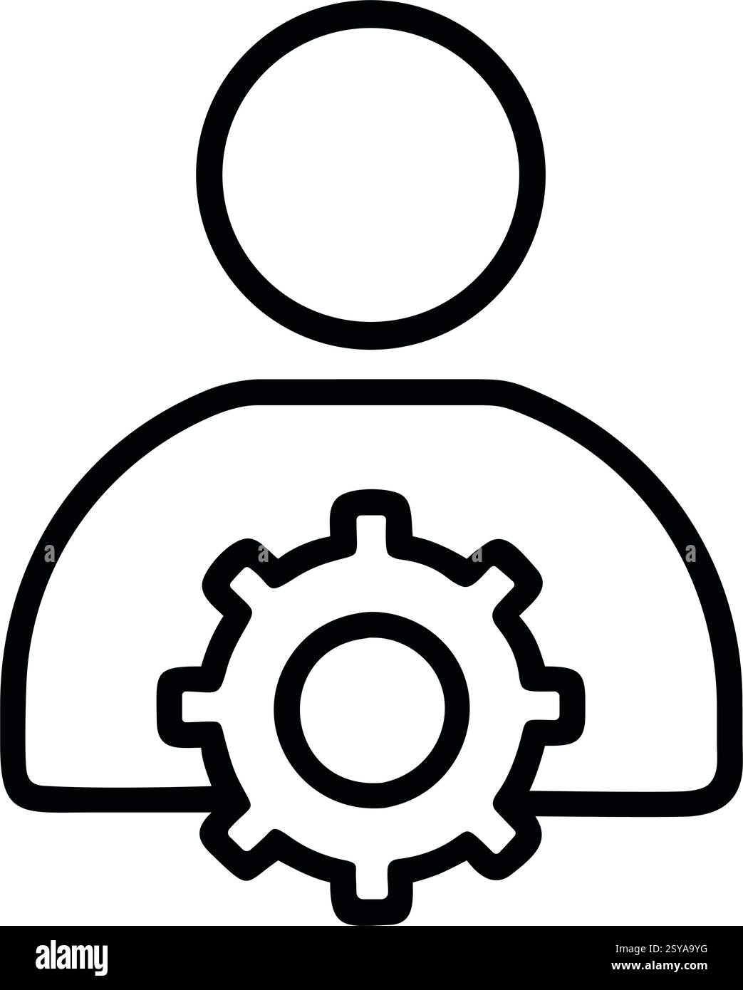 Admin icon gear configuration hi-res stock photography and images - Alamy