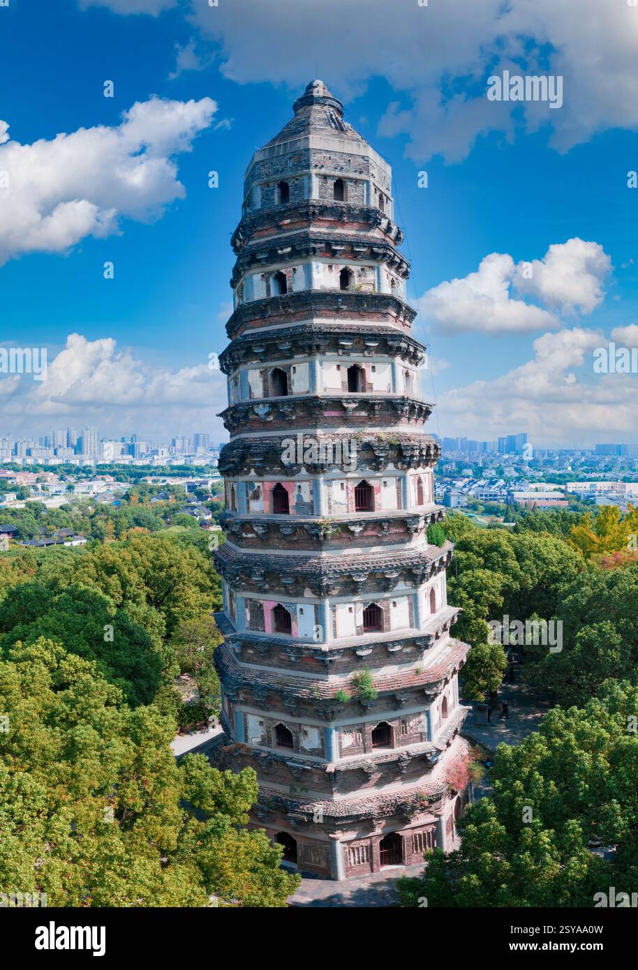 Tiger Hill Scenic Area, Suzhou City, Jiangsu Province, China, the world ...