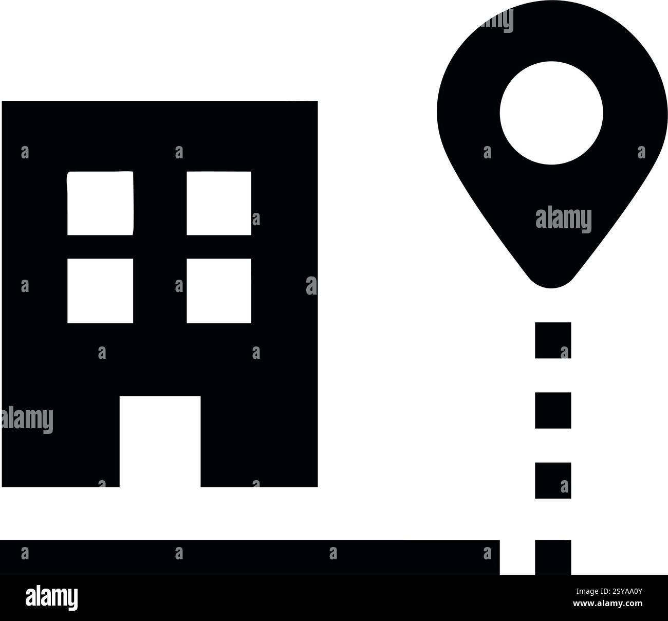 Office Address Icon Company Location Stock Vector Image & Art - Alamy