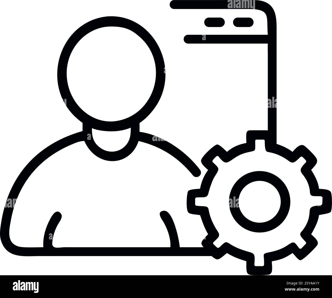Admin Icon User Dashboard Settings Configuration Stock Vector Image ...