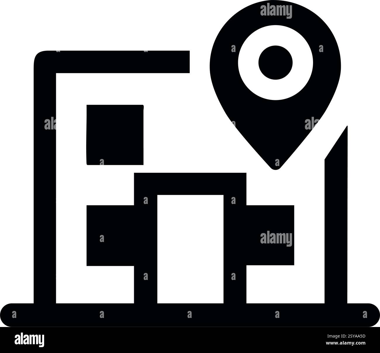 Office Address Icon Company Map Marker Stock Vector Image & Art - Alamy