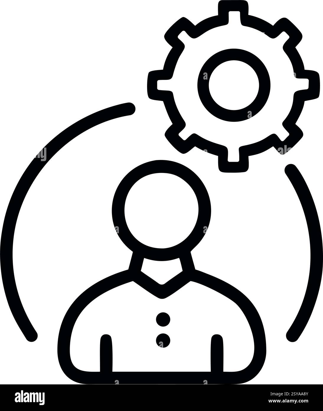 Admin icon gear configuration hi-res stock photography and images - Alamy