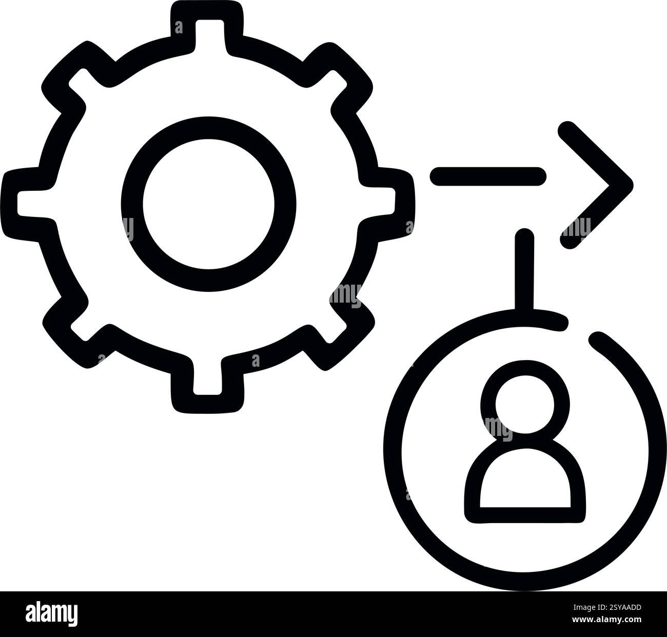 Admin Management Icon Workflow Process Outline Stock Vector Image & Art ...