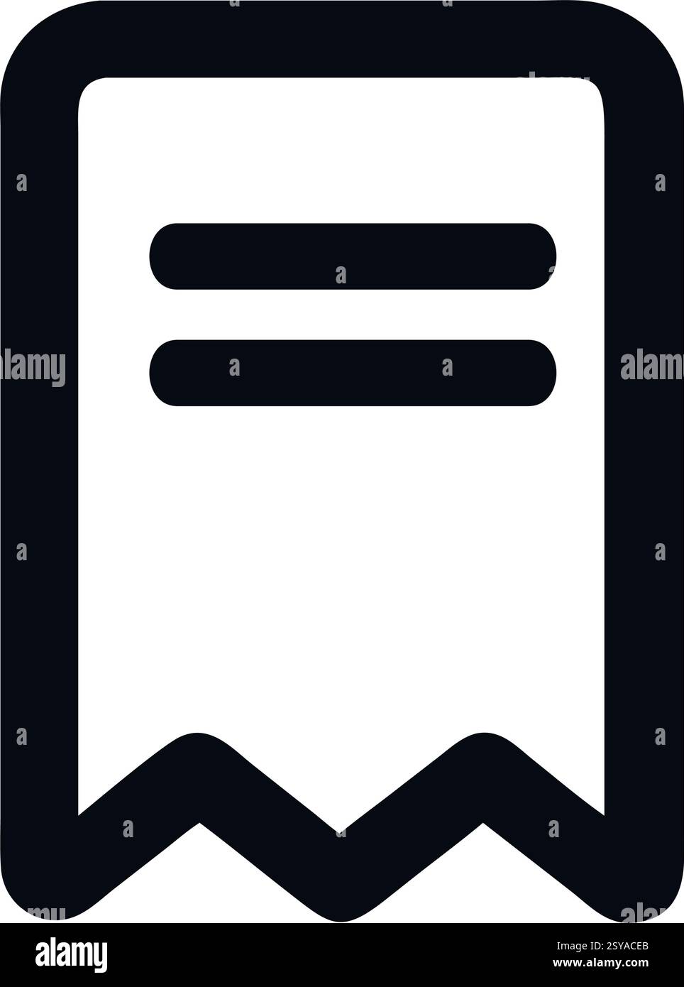 Icon user interface receipt Stock Vector Image & Art - Alamy