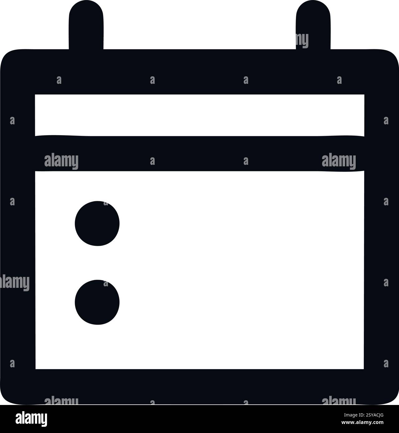 Calendar white linear ui hi-res stock photography and images - Alamy