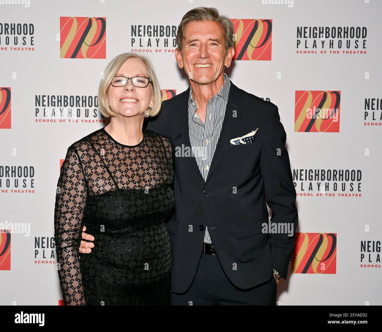 (L-R) Honoree Pamela Moller Kareman and Matt McCoy attend the ...