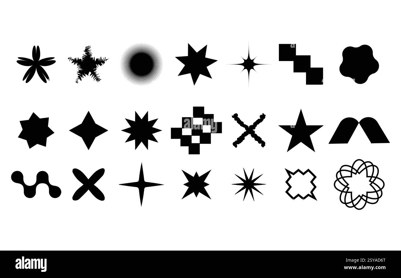 Brutal Shapes Vector | Abstract Explosion And Geometric Elements ...