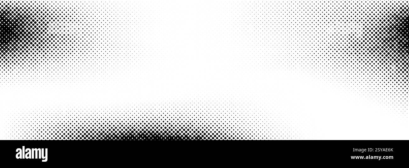 Dotted halftone texture background. Black and white pop art gradient ...