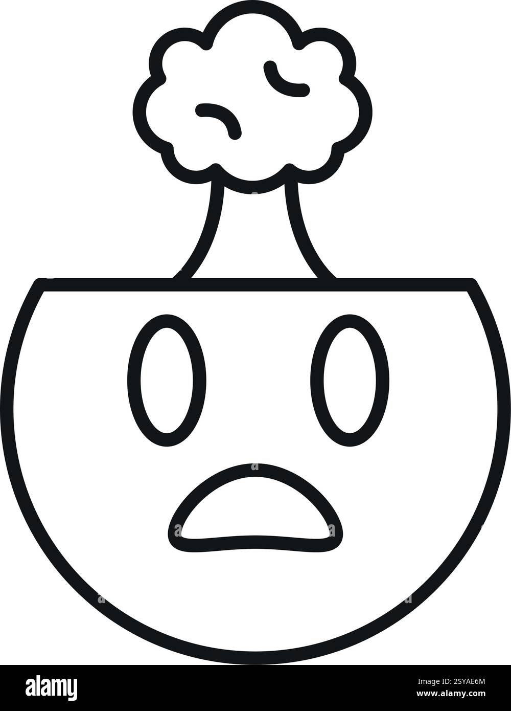 Mind Blown Brain Explosion Stock Vector Image & Art - Alamy