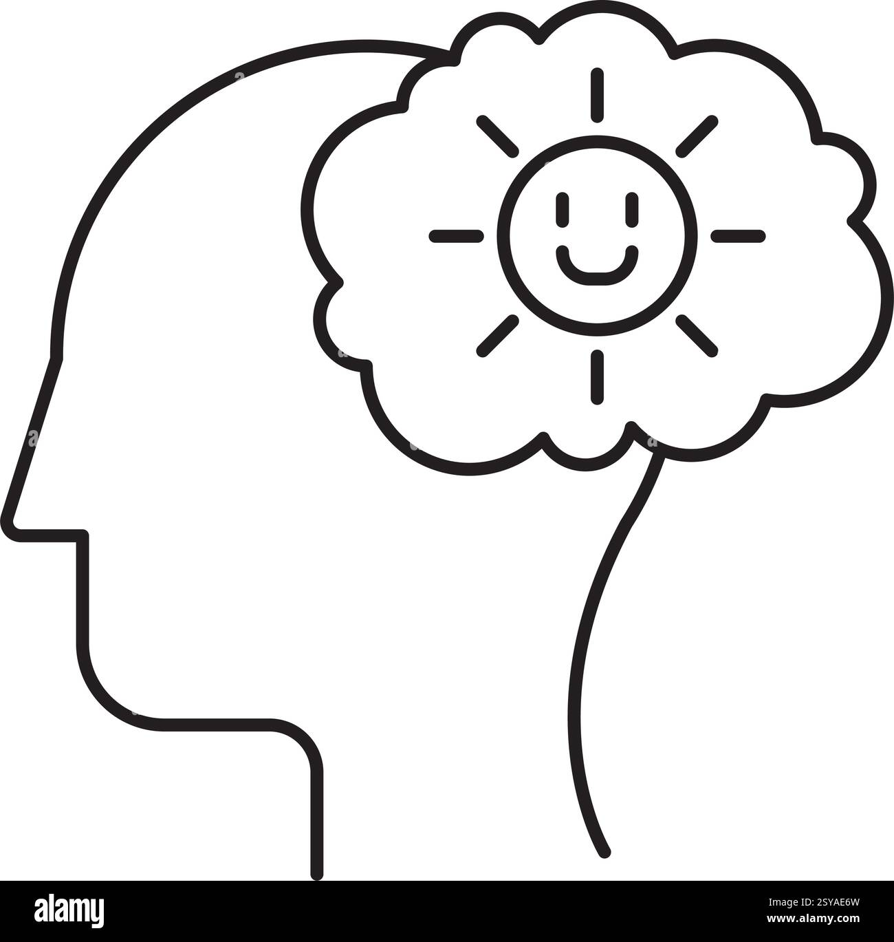 Peaceful mindset Stock Vector Images - Alamy