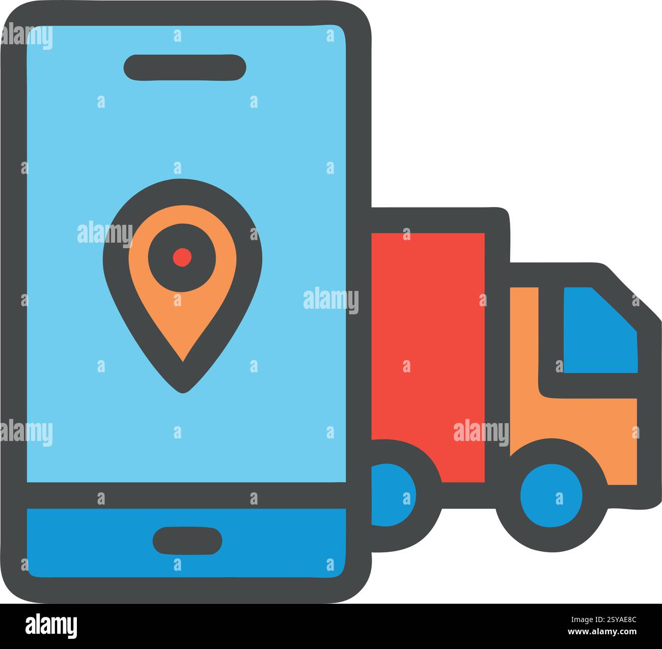 Special Delivery GPS Tracking Stock Vector Image & Art - Alamy