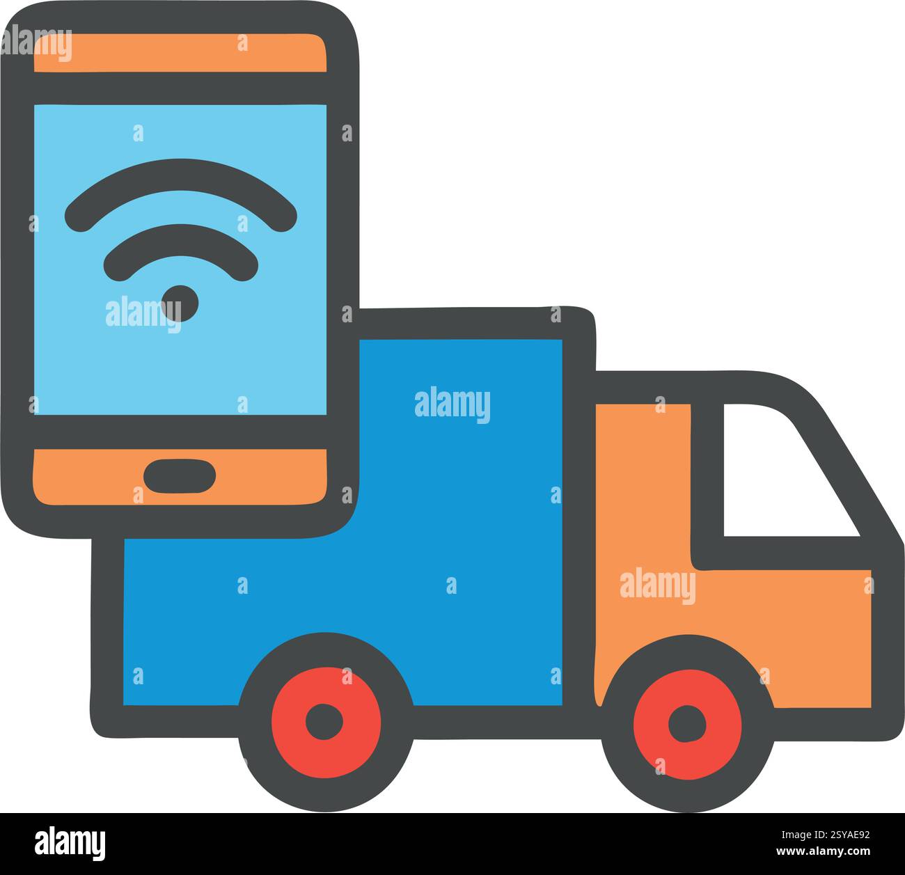 Logistics technology solutions Stock Vector Images - Alamy