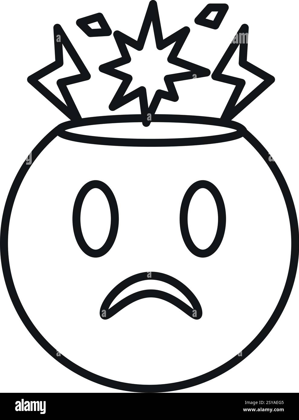 Mind Blown Surprised Brain Explosion Stock Vector Image & Art - Alamy
