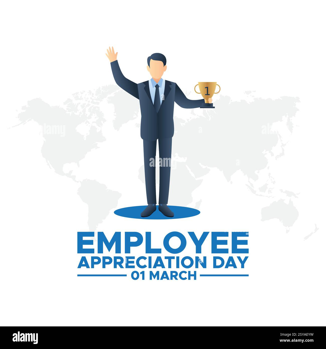 Happy Employee Appreciation Day March Celebration Vector Design ...