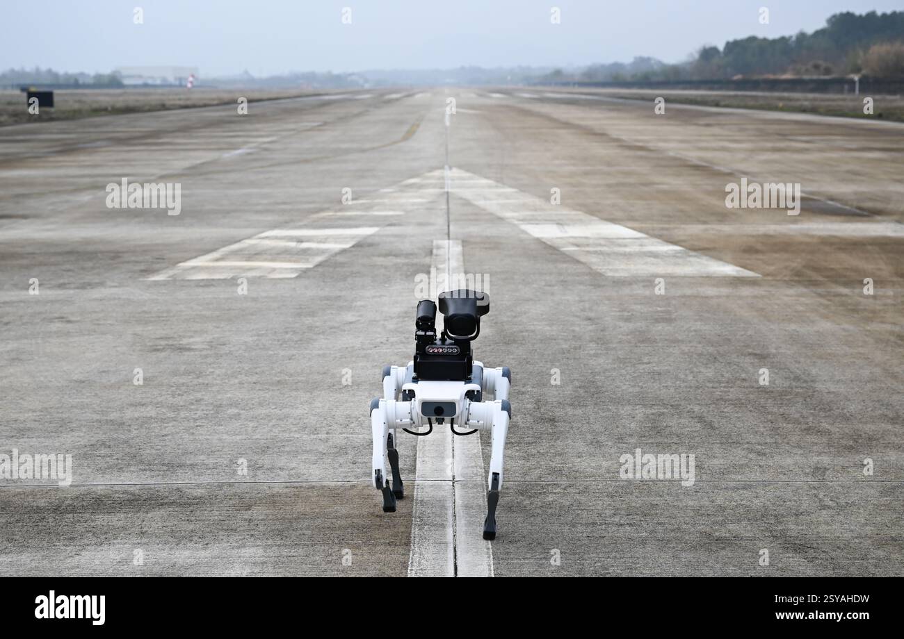 **CHINESE MAINLAND, HONG KONG, MACAU AND TAIWAN OUT** A quadruped robot ...