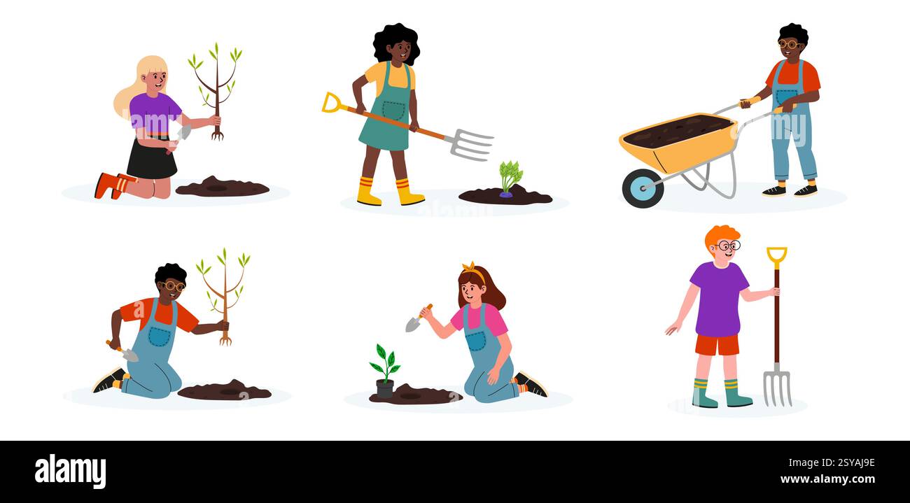 Cooperative garden Stock Vector Images - Alamy