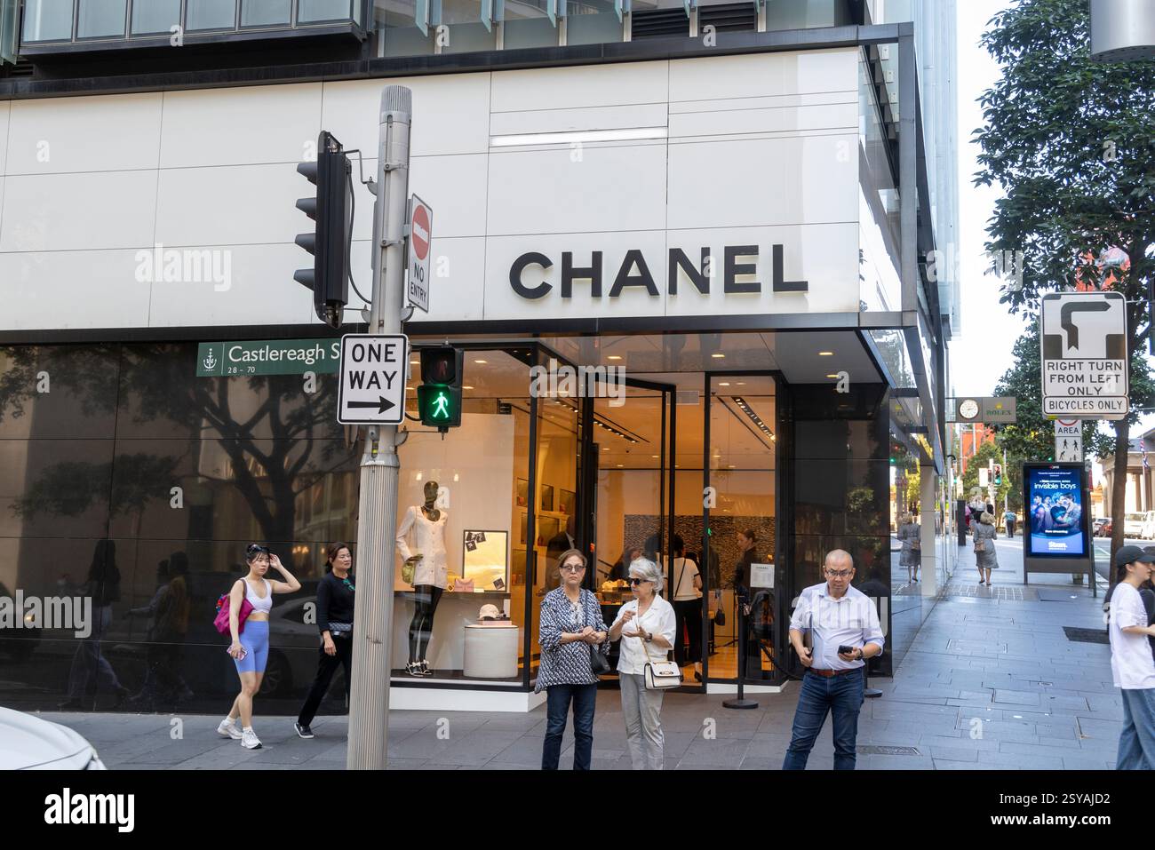 Chanel store, French luxury fashion house shop in Sydney city centre ...