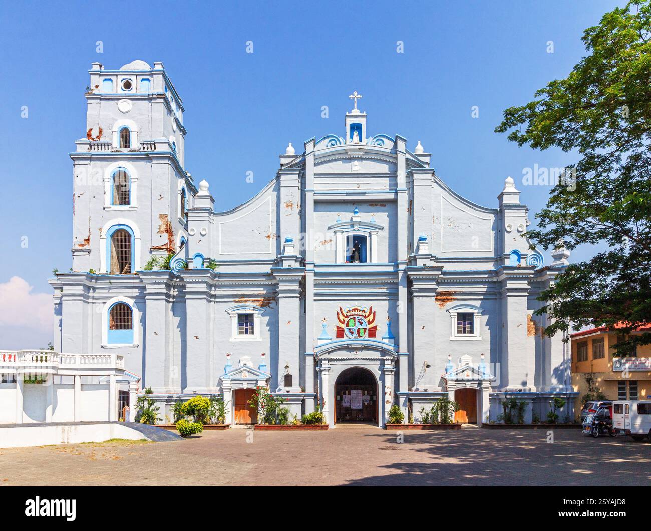 Facade of the San Nicolas de Tolentino Parish Church in Ilocos ...